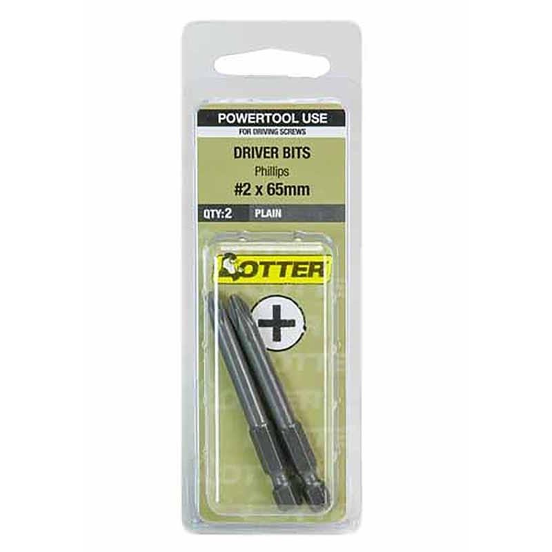 Otter Driver Bits 2 Piece Phillips No 2 x 65mm DBPH200652