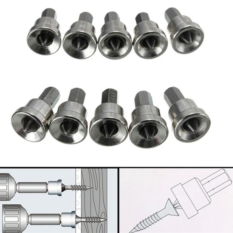 Plasterboard Countersink Screw Dimpler Adapter Bit 10 Pieces 25mm Hex Shank