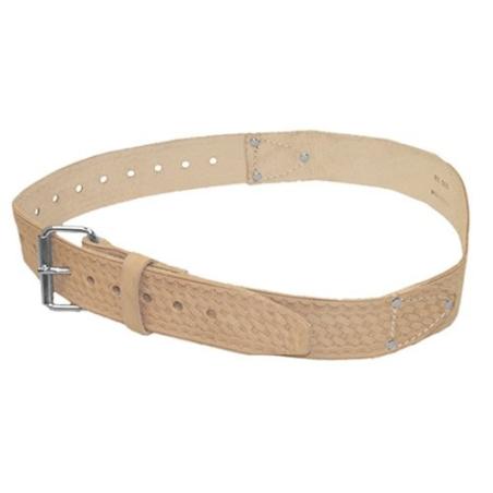 McGuire Nicholas Work Belt 960 2-Inch Roller Buckle Tan Saddle Leather