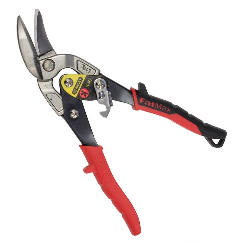 Stanley Aviation Tin Snips Offset Left Curve Compound FATMAX 14-567