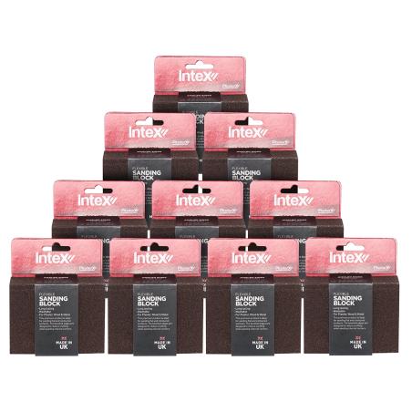 PlasterX Sanding Sponge Dual Grit 10 Piece 98 x 69 x 26mm Angled Sides ...