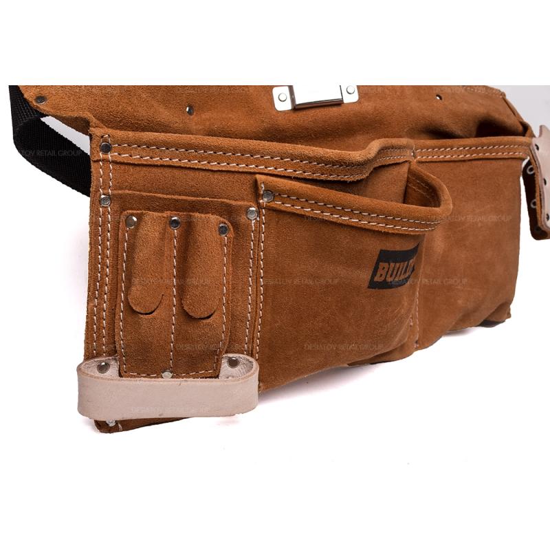 BuildPro Tool Belt Apron 6 Pocket SPLIT LEATHER LWTASPLEC