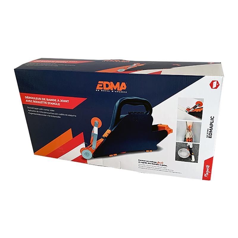 Wallboard Taping Tool w/ Corner Roller EDMA PLASTIC TAPER Banjo HT750