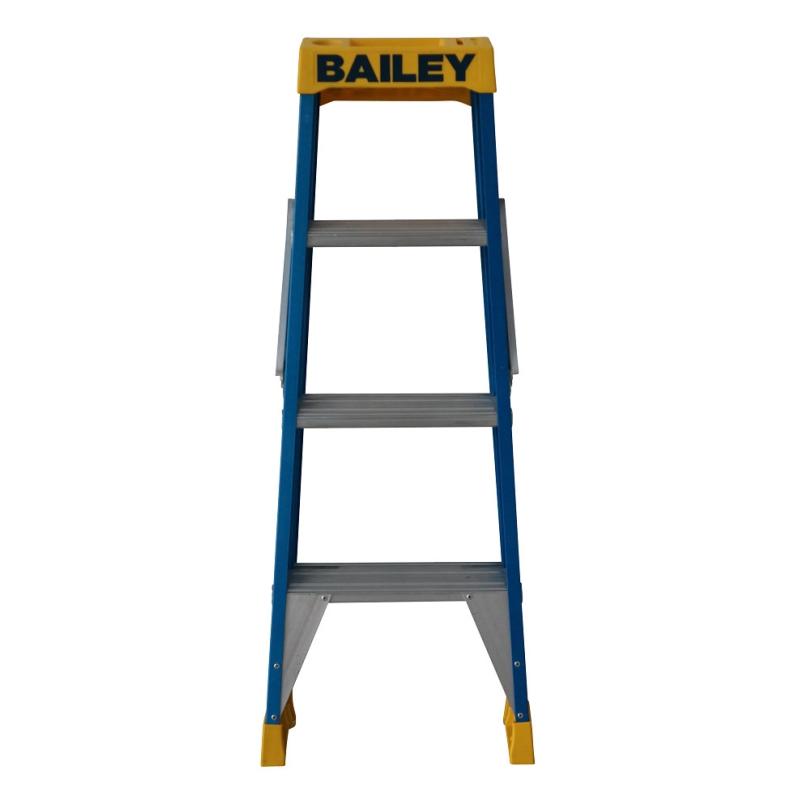 Bailey FS13978 Ladders Step Ladder 1.2m 4 Step Fibreglass 150Kgs Double ...