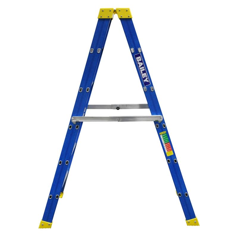 Bailey Ladders Step Ladder 1.8m 6 Step Fibreglass 150Kgs Double Sided ...