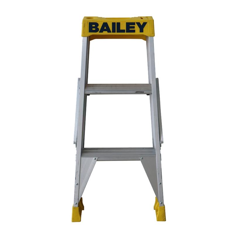 Bailey FS13960 Step Ladder 0.89m 3 Step Double Sided Aluminium 150kgs ...