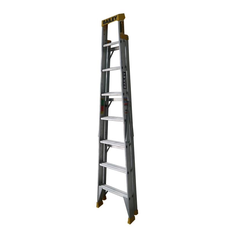 Bailey FS13959 Step Ladder 2.4m 8 Step Pro Single Sided Aluminium ...