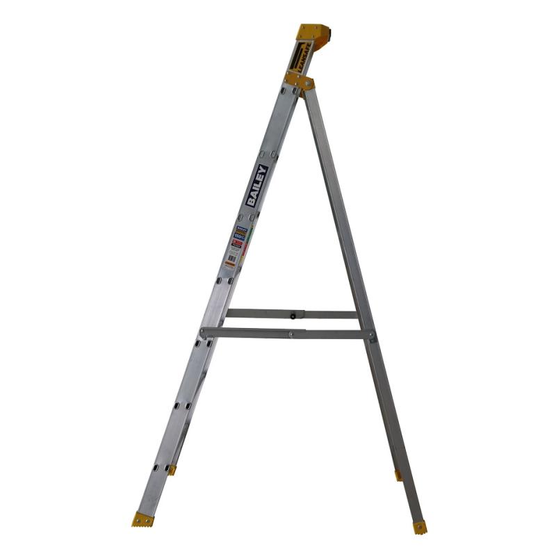 Bailey FS13959 Step Ladder 2.4m 8 Step Pro Single Sided Aluminium ...