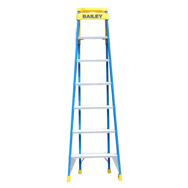 Bailey FS13986 Ladder 2.1m to 3.8m 7 Step Dual Purpose Fibreglass 150KG ...