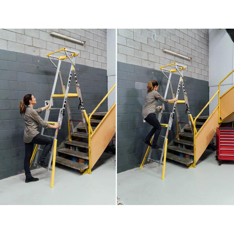 Bailey FS13999 Platform Ladder Adjustable 3-6 Step 170kg Aluminium ...