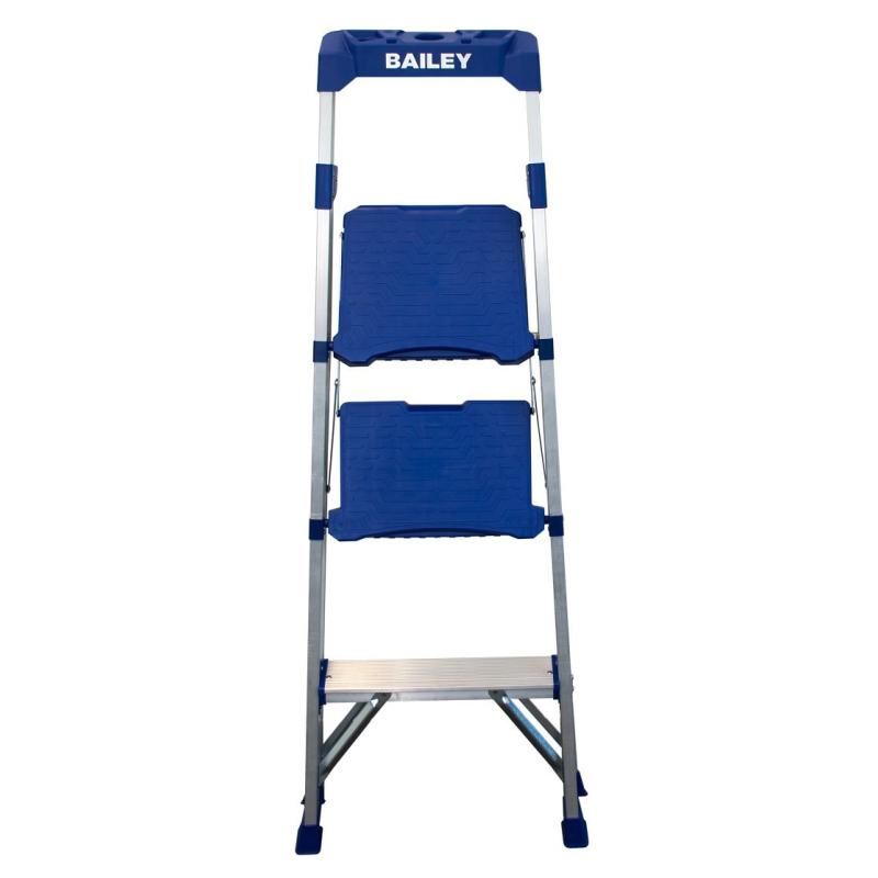 Bailey FS14040 Twin Platform Stepladder 3 Step 135kg Aluminium FS14040