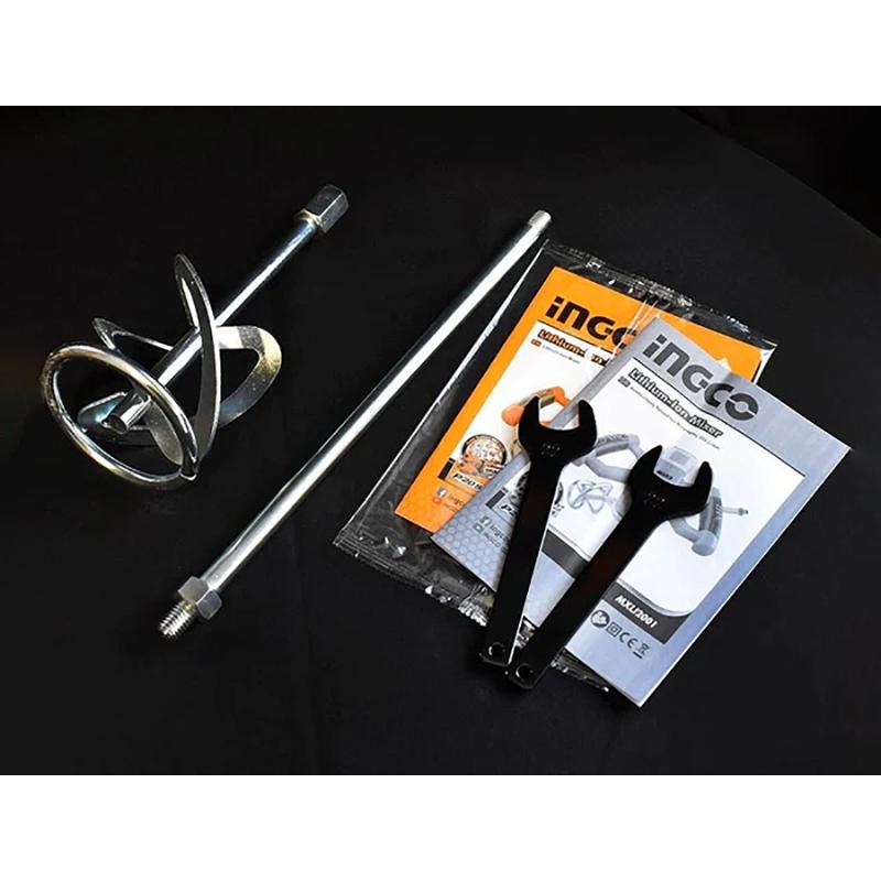 INGCO HTP-MXLI2001 Cordless Power Mixer Combo M14 20v Li-Ion 0-650rpm ...