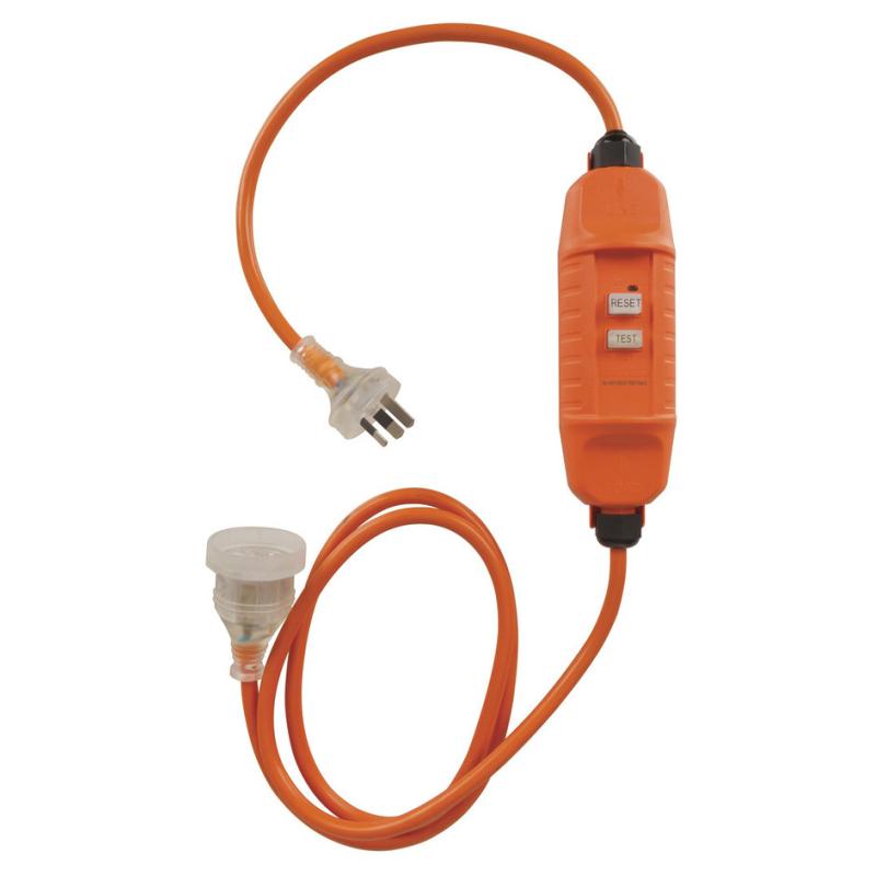 Powertech Inline RCD Circuit Breaker 10Ah 1.8m Lead IP66 QP2006