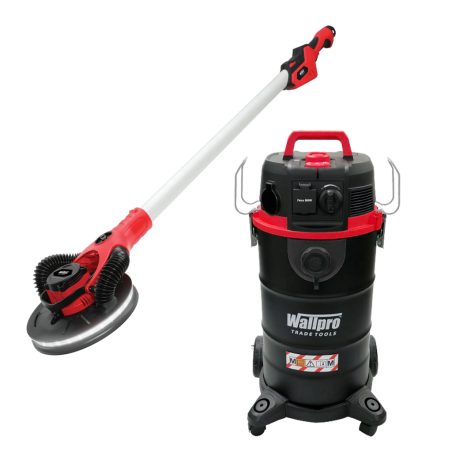 Wallpro 400W Orbital Sander & 38L Dust Extractor Combo Kit PS-400+DE-38M