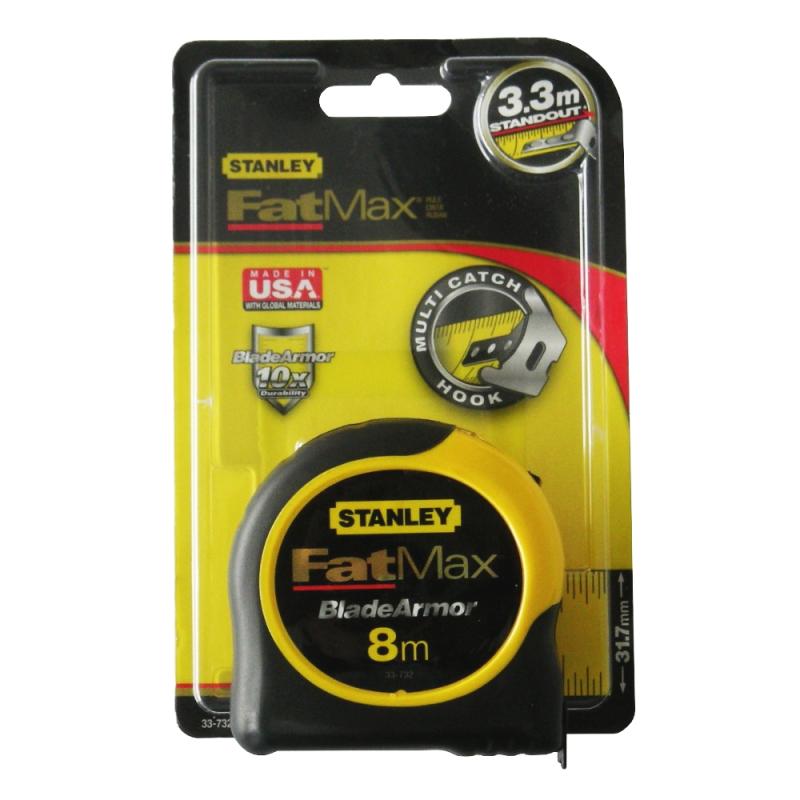 Stanley Fatmax 8m BladeArmor Tape Measure 33-732