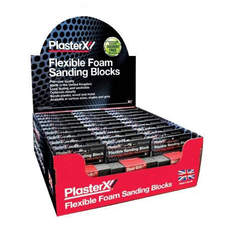 PlasterX Foam Sander Bevelled Edges SFM59 28Pk