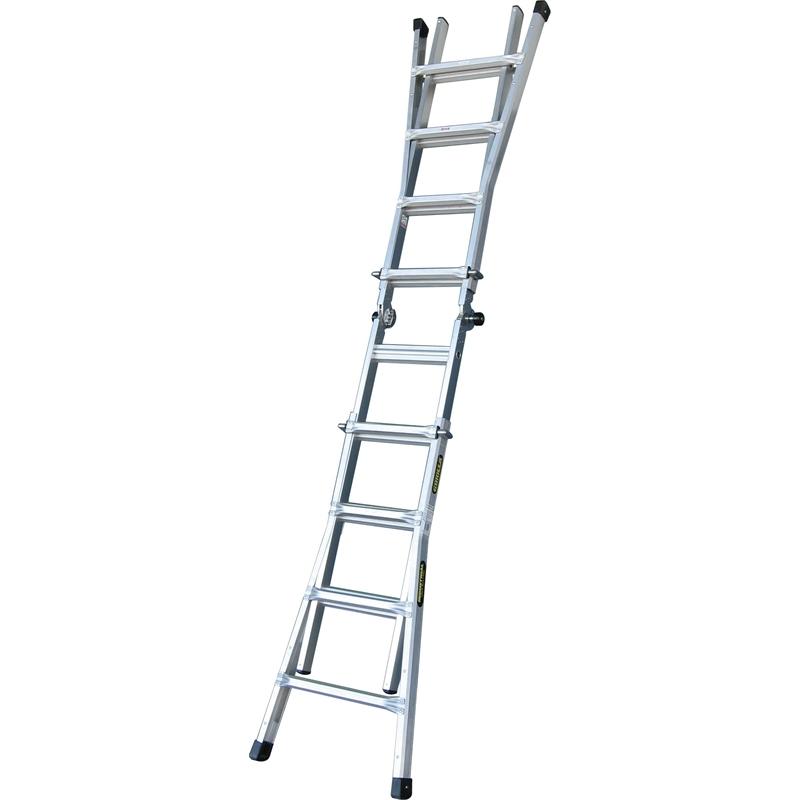 Gorilla 1.2-2.1m 120kg A Frame Mighty 15 Multi-Purpose Aluminium Ladder ...
